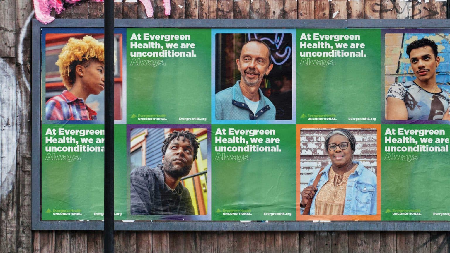 Evergreen Health Unconditional | Inclusive Healthcare Branding Campaign